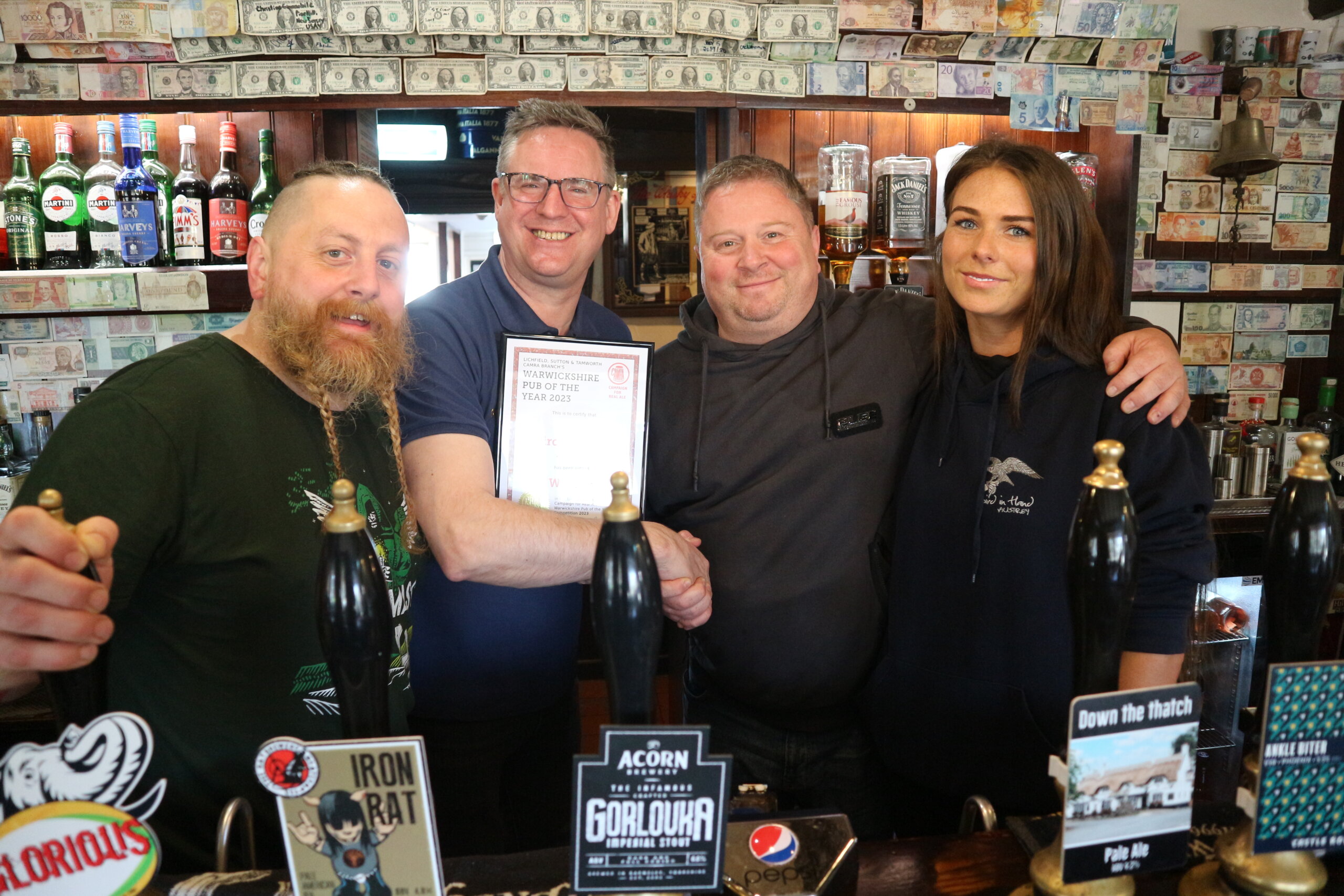Bird In Hand named CAMRA Warwickshire Pub of the Year - Red Oak Taverns